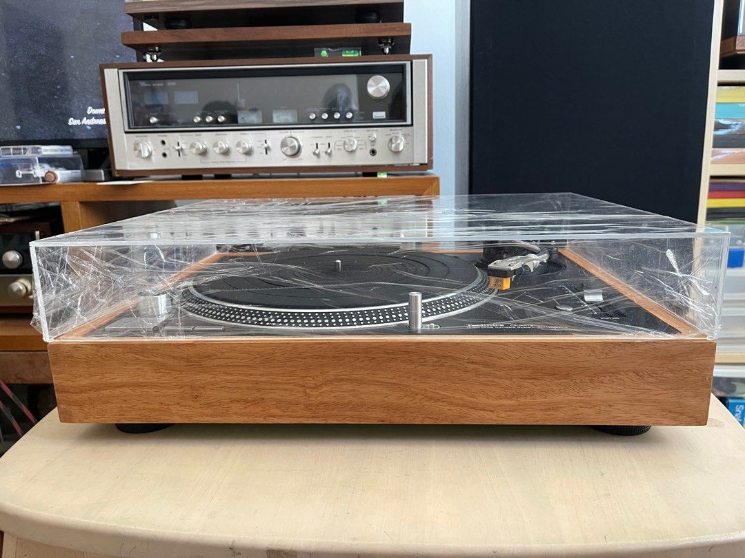Technics SL-1200 Mkii MK5 M5G M3D plinth with dust cover and hinges ...