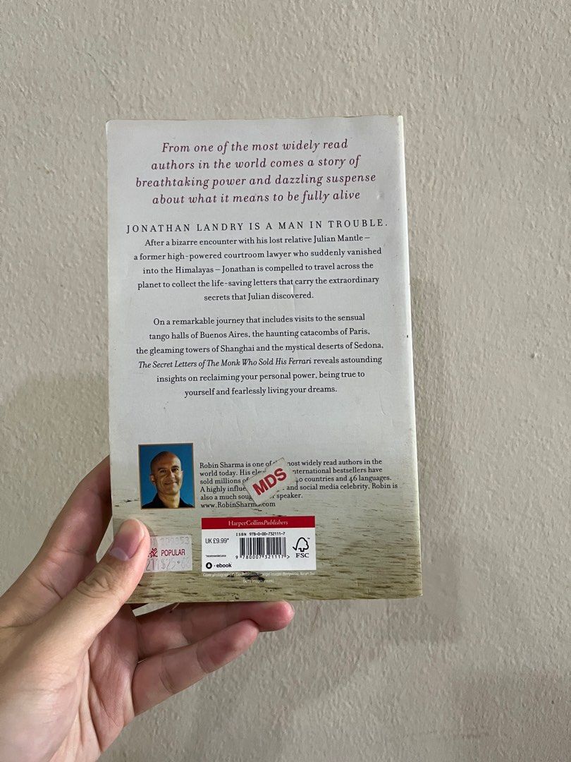 The secret letters of the monk who sold his ferrari Robin Sharma ...