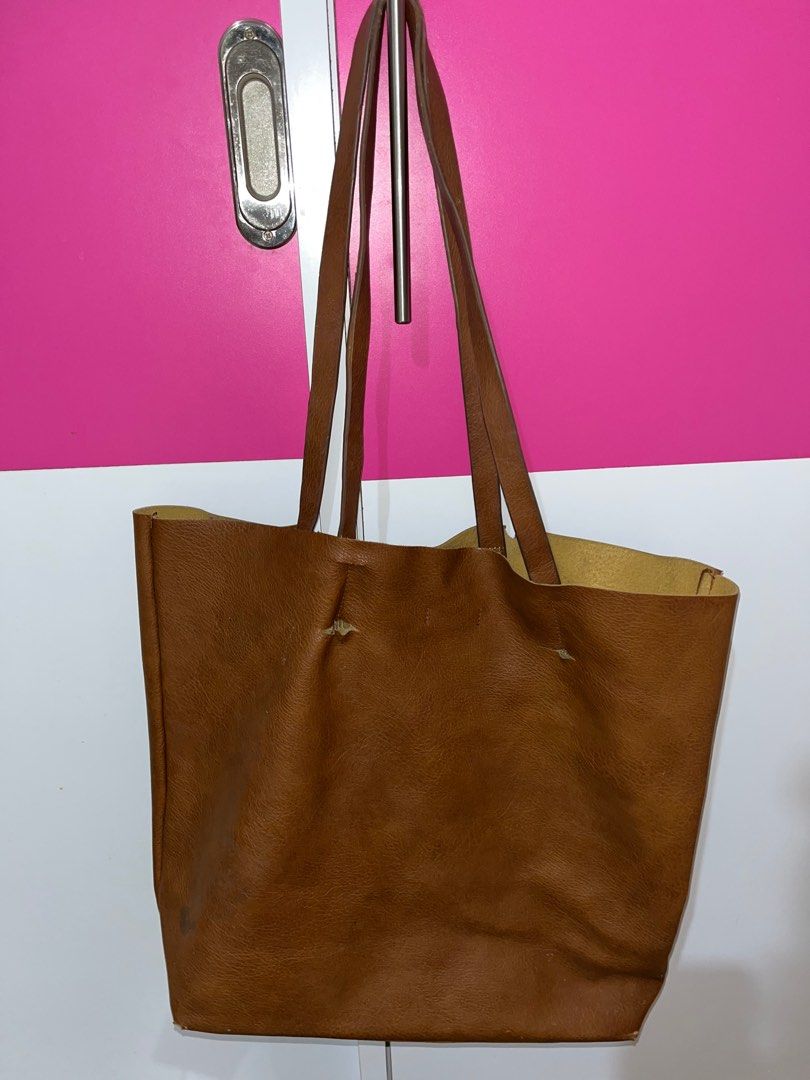 Totebag Coklat, Fesyen Wanita, Tas & Dompet di Carousell