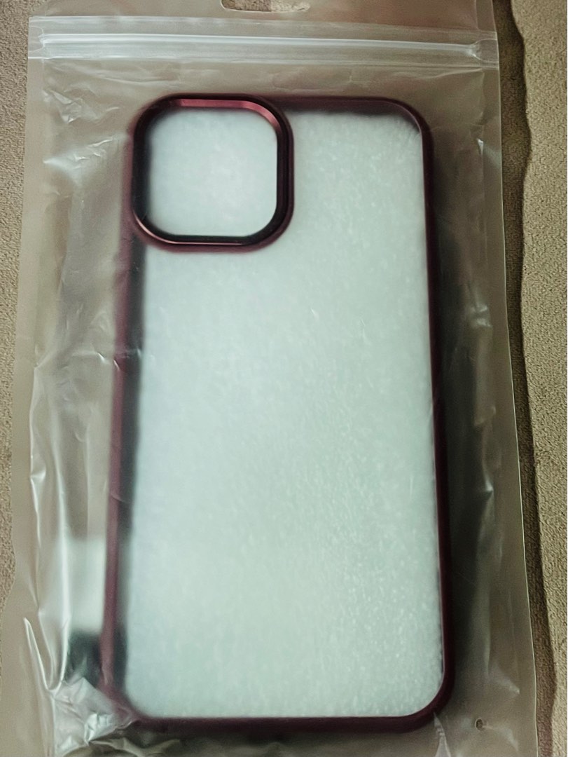 Transparent Maroon iPhone 12 Pro Max Case, Mobile Phones & Gadgets ...