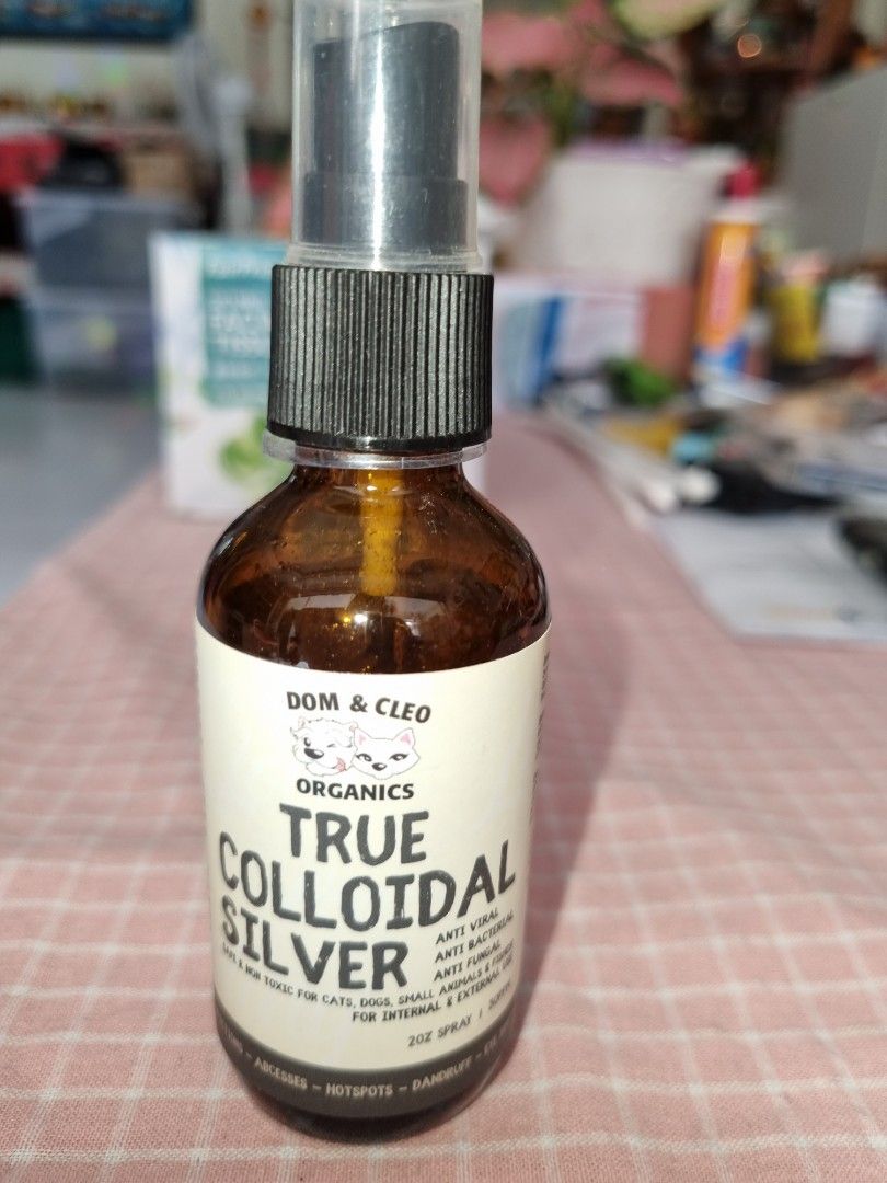 True Colloidal Silver by Dom & Cleo Organics, Pet Supplies, Health ...