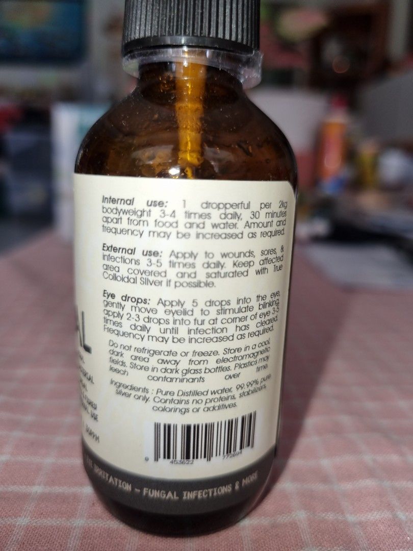 True Colloidal Silver by Dom & Cleo Organics, Pet Supplies, Health ...