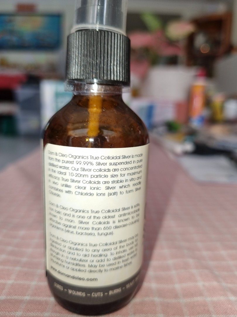 True Colloidal Silver by Dom & Cleo Organics, Pet Supplies, Health ...