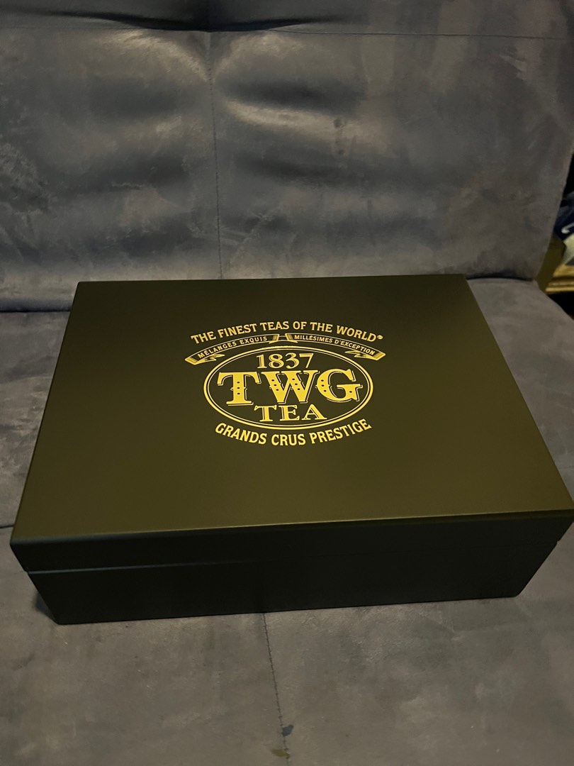TWG black wood tea box with 50 tea bags, Food & Drinks, Gift Baskets ...