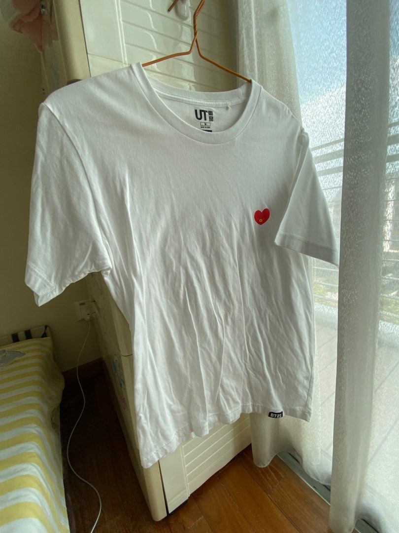 Uniqlo BT21 TATA White Shirt, Women's Fashion, Tops, Shirts on Carousell