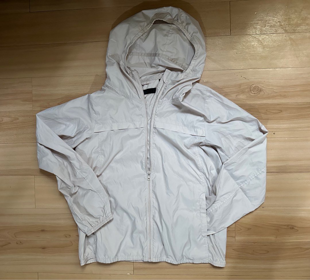 Uniqlo Off White Jacket Medium, Women's Fashion, Coats, Jackets and ...