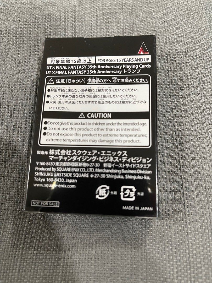 Uniqlo UT Final Fantasy Playing Cards, Hobbies & Toys, Memorabilia ...