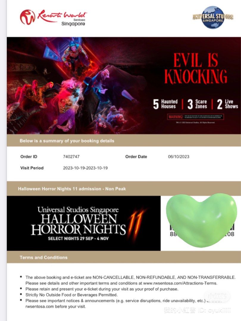 Uss Halloween Horror Night Ticket Express Tickets And Vouchers Event