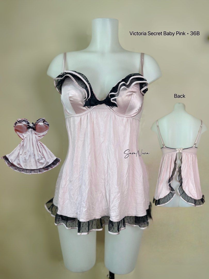 Victoria Secret Baby Pink Lingerie, Women's Fashion, Undergarments ...