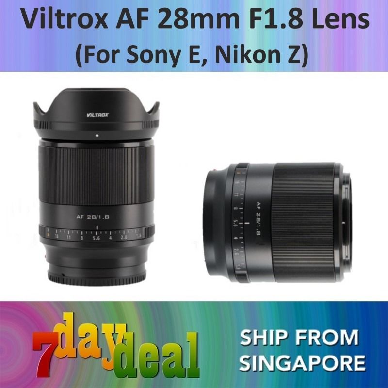 Viltrox AF 28mm f/1.8 Wide Angle Full Frame Lens for Sony E, Nikon Z ...