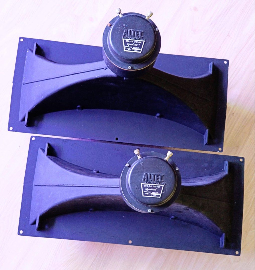 Vintage Altec Lansing 511B Speaker Horns with Altec Lansing 808-8A ...