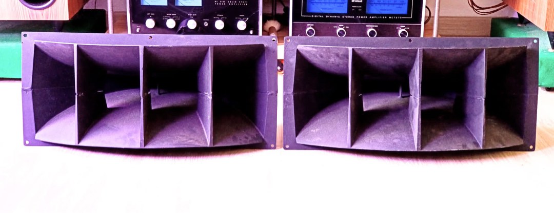 Vintage Altec Lansing 511B Speaker Horns with Altec Lansing 808-8A ...