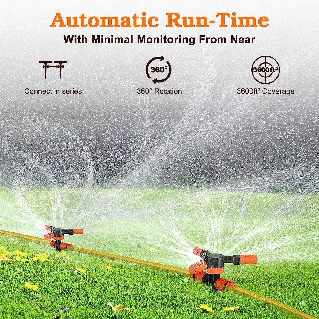 Water Sprinkler for Lawn Yard Garden - Sprinklers System with Impact ...