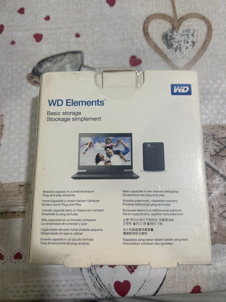 WD elements 1 TB, Computers & Tech, Parts & Accessories, Hard Disks ...