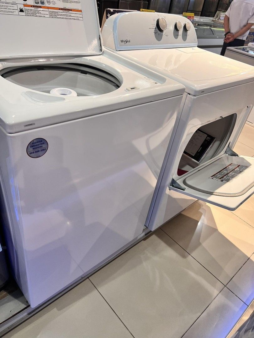 WHIRLPOOL COMMERCIAL WASHING MACHINE , GAS AND ELECTRIC DRYER, TV ...