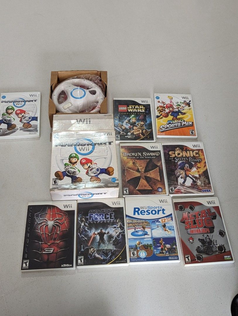 Wii Games Nintendo Mario kart Wii sports resort metal slug anthology ...