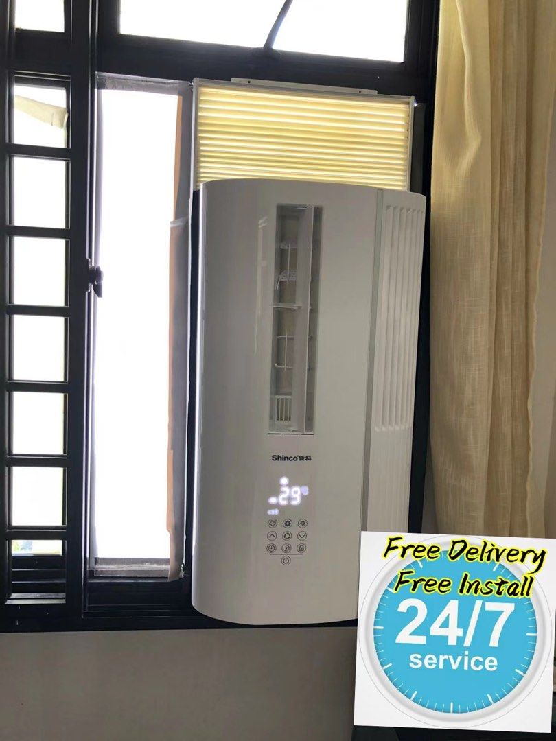 Window Casement Aircon Shinco 9000btu, TV & Home Appliances, Air ...