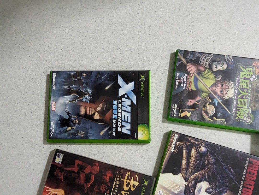 Xbox games original grabbed by ghoulies buffy X-Men dead or Alice ...