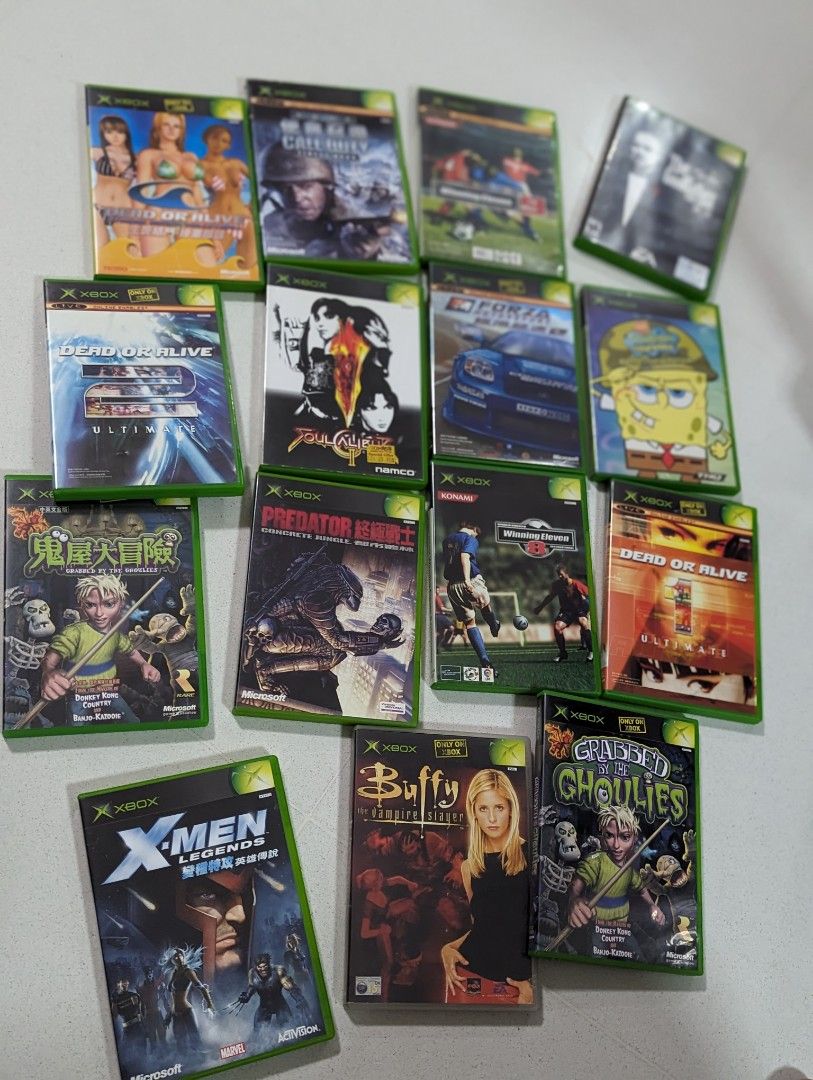 Xbox games original grabbed by ghoulies buffy X-Men dead or Alice ...