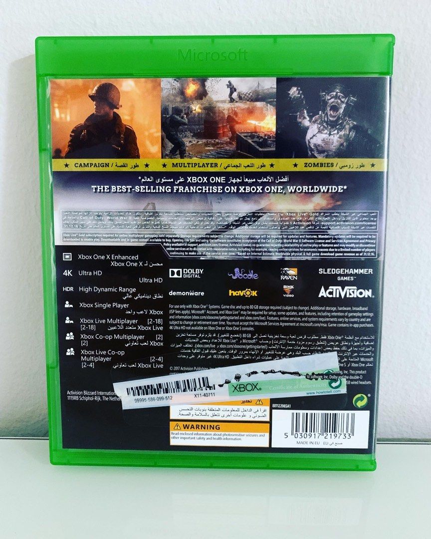Xbox One Games Call Of Duty WWII COD WW2, Video Gaming, Video Games ...