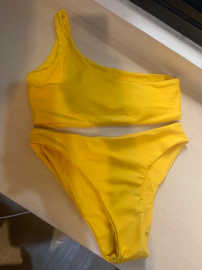 Yellow two piece bikini, Women's Fashion, Swimwear, Bikinis & Swimsuits ...