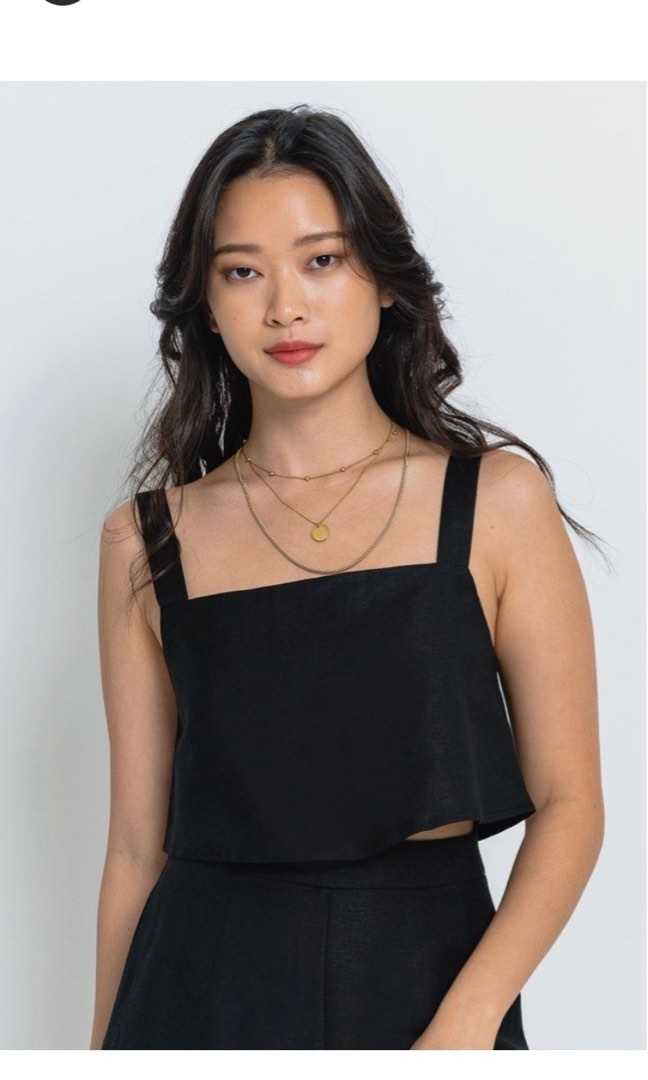 YHF Daily Top, in Black color, Women's Fashion, Tops, Sleeveless on ...