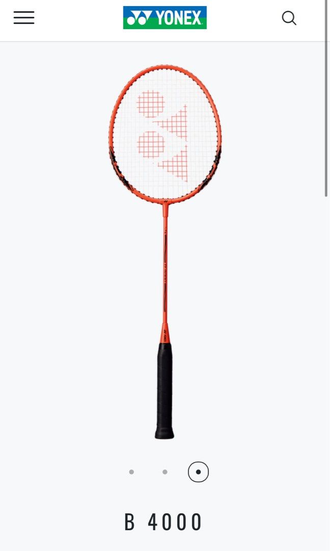 Yonex Badminton Racket B4000, Sports Equipment, Sports & Games, Racket & Ball Sports on Carousell
