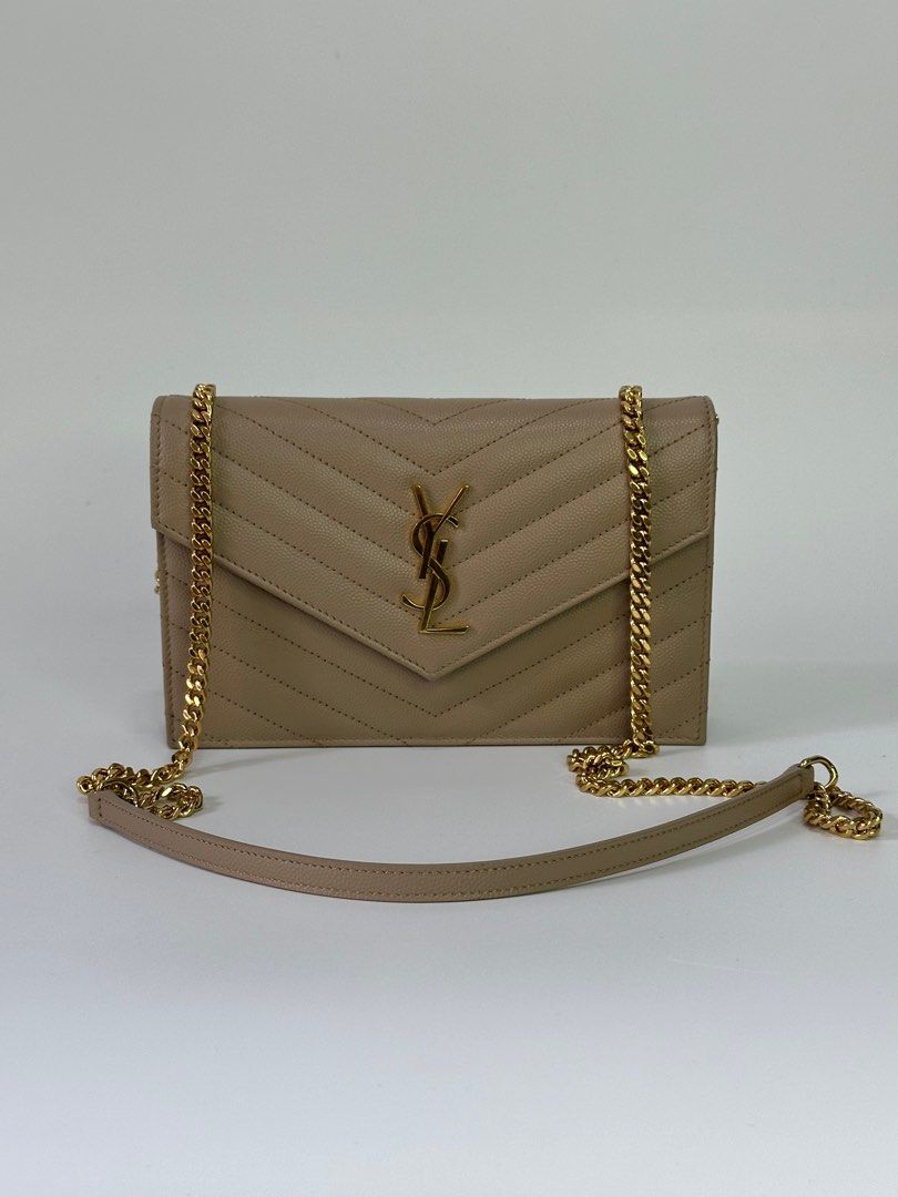 YSL Woc Small Grain, Luxury, Bags & Wallets on Carousell