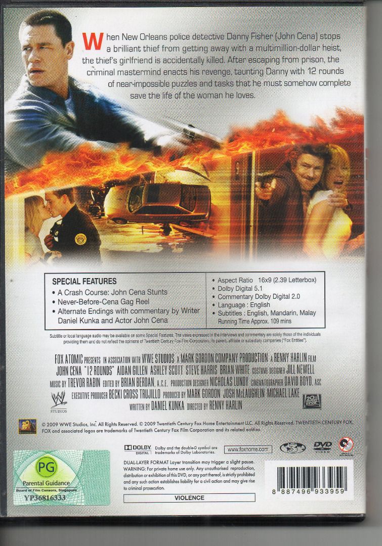 12 Rounds ***original dvd***, Hobbies & Toys, Music & Media, CDs & DVDs ...