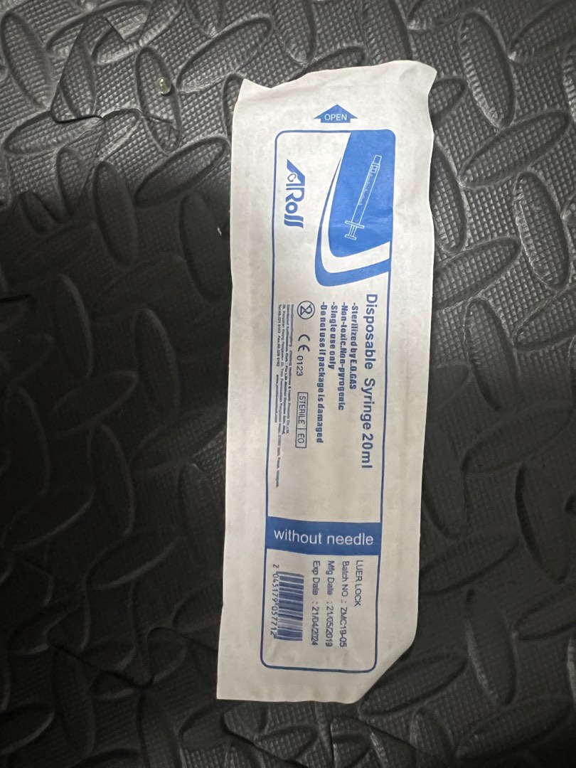 20ML Syringe Luer Lock, Health & Nutrition, Medical Supplies & Tools on ...