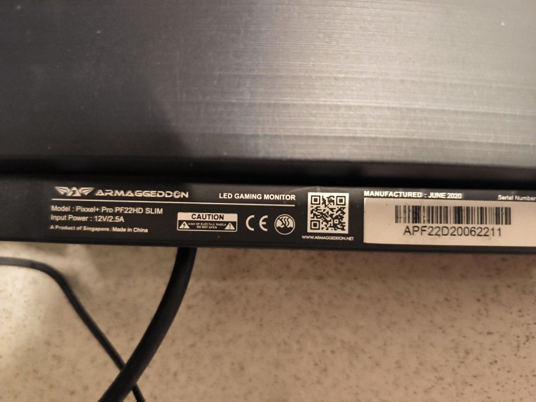 22" gaming monitor with defect, Computers & Tech, Parts & Accessories ...