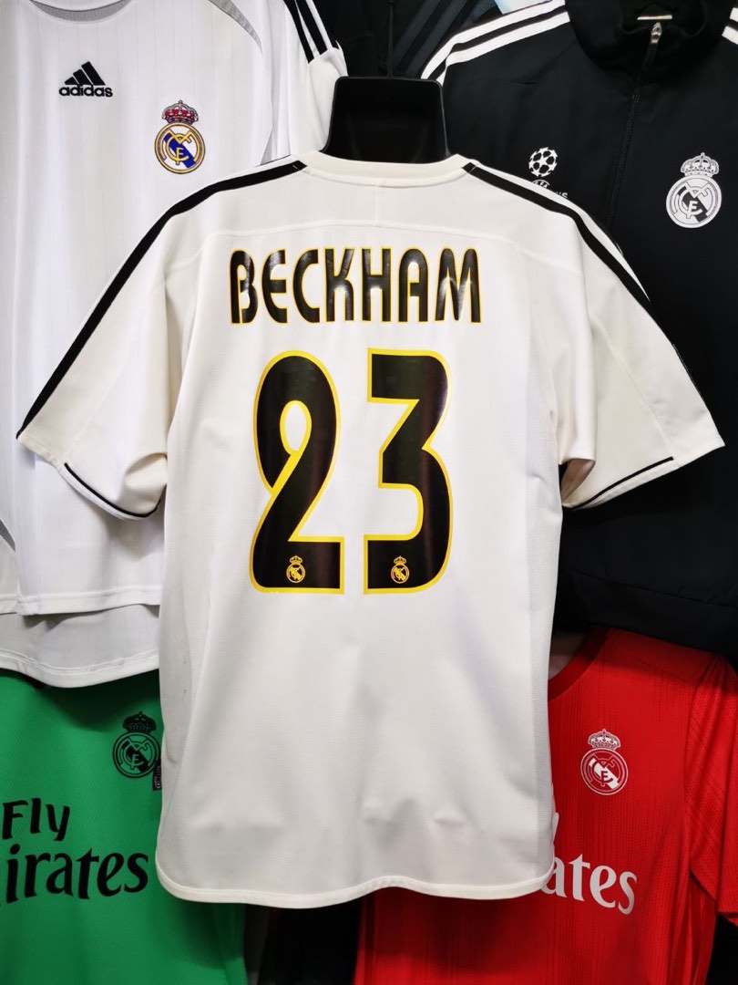 #23 DB7 DAVID BECKHAM CF Real Madrid Home 2003-2004 soccer/football ...