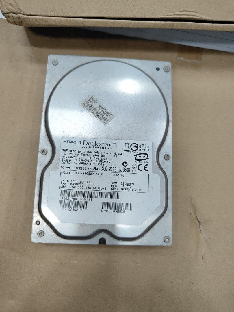 3.5" IDE hard disk drive, Computers & Tech, Parts & Accessories, Hard ...