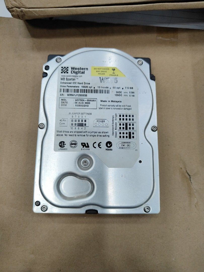 3.5" IDE hard disk drive, Computers & Tech, Parts & Accessories, Hard ...