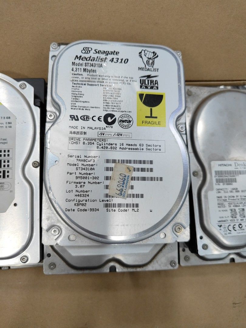 3.5" IDE hard disk drive, Computers & Tech, Parts & Accessories, Hard ...