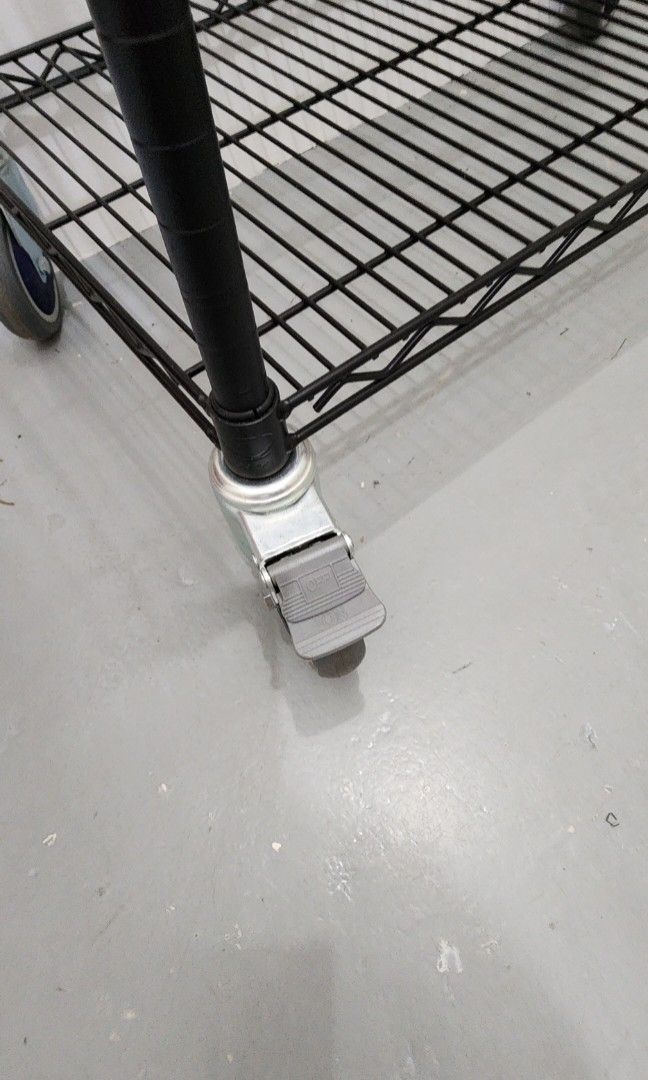 5 tier Metal Rack With Locking Wheel Mechanism, Furniture & Home Living ...