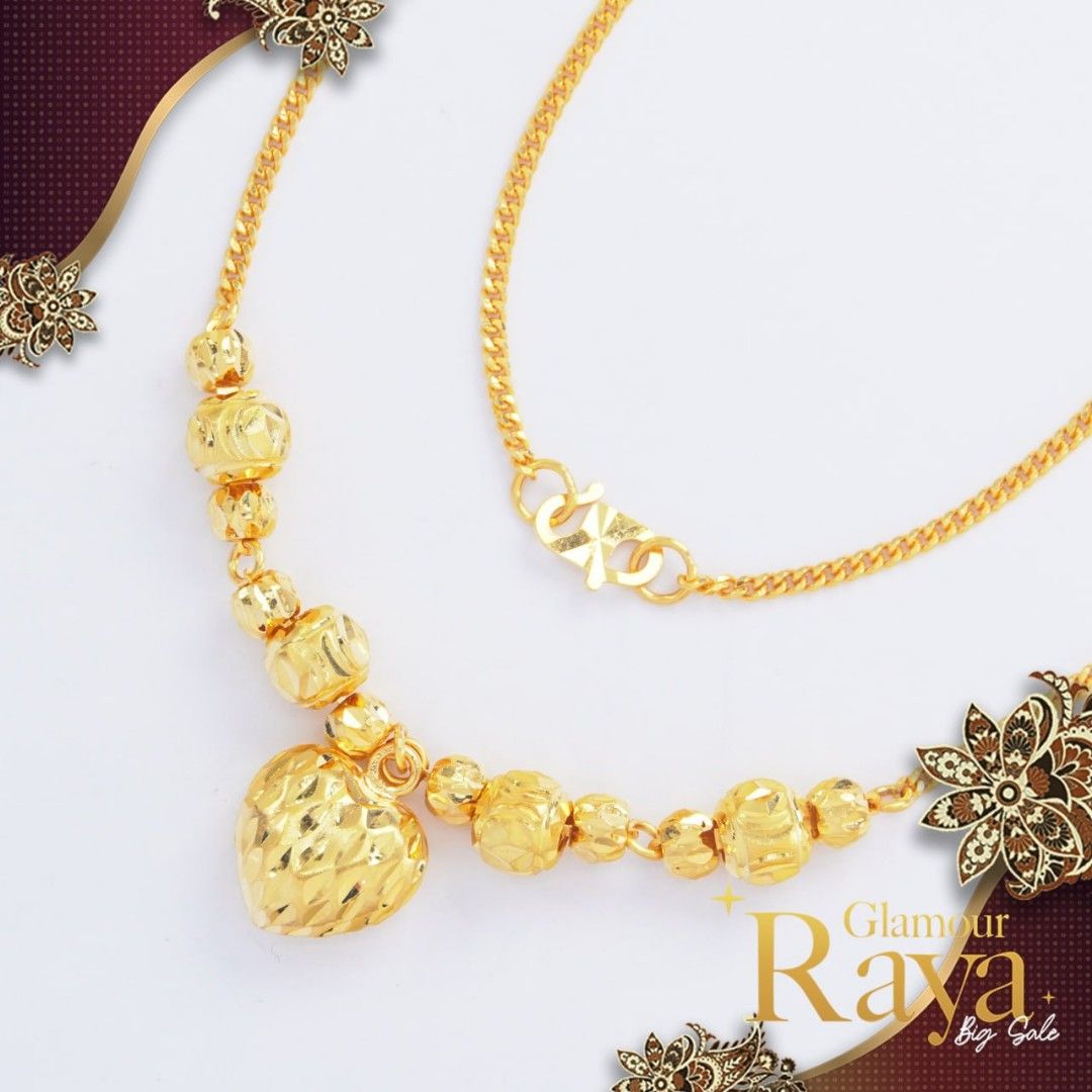 916 Gold RANTAI LEHER, Women's Fashion, Jewelry & Organisers, Necklaces ...