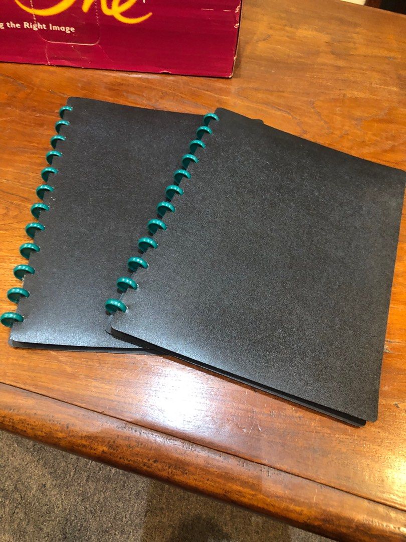 A4 black folder with clear pocket, Hobbies & Toys, Stationery & Craft ...