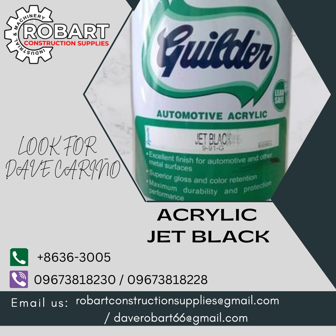 ACRYLIC JET BLACK, Commercial & Industrial, Construction Tools ...