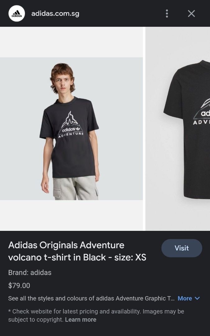 Adidas Adventure Volcano Shirt, Men's Fashion, Tops & Sets, Tshirts ...