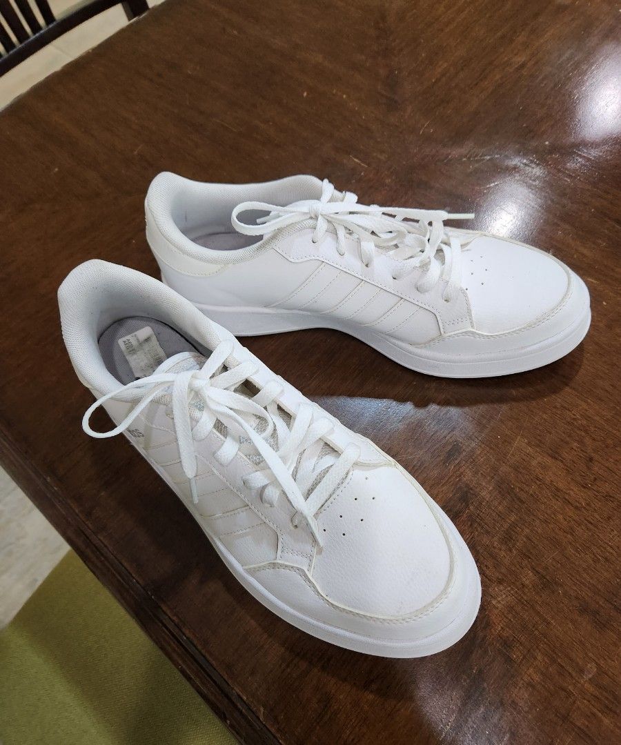 Adidas Breaknet White Tennis, Men's Fashion, Footwear, Sneakers on ...