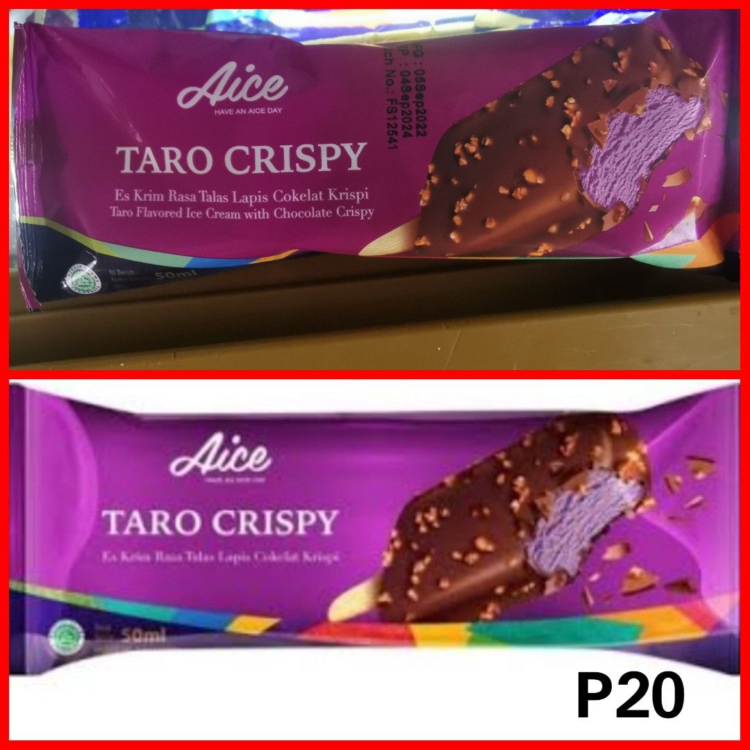 AICE TARO CRISPY, Food & Drinks, Chilled & Frozen Food on Carousell