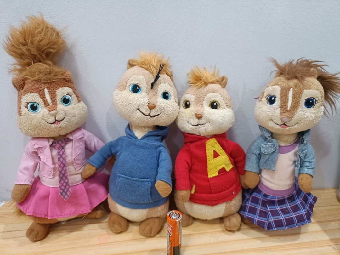 Alvin and the Chipmunks TY Plush, Hobbies & Toys, Toys & Games on Carousell