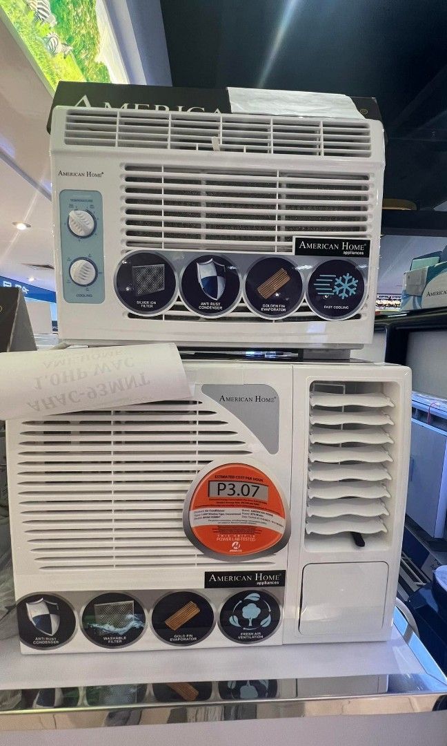 AMERICAN HOME WINDOW TYPE AIRCON, MANUAL AND REMOTE (NON INVERTER AND INVERTER TYPE), TV & Home ...