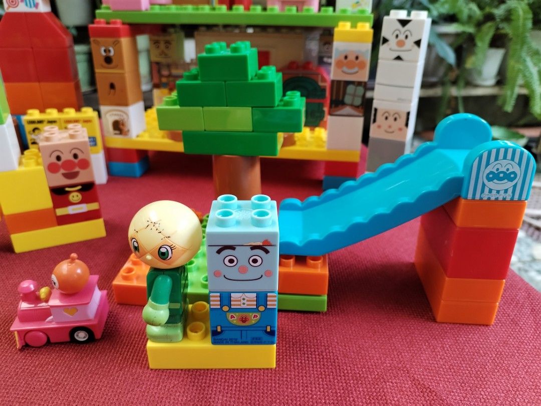 Anpanman blocks house and playground (block labo), Hobbies & Toys, Toys ...