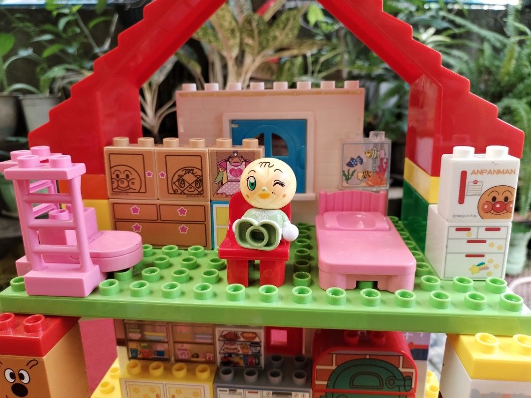 Anpanman blocks house and playground (block labo), Hobbies & Toys, Toys ...