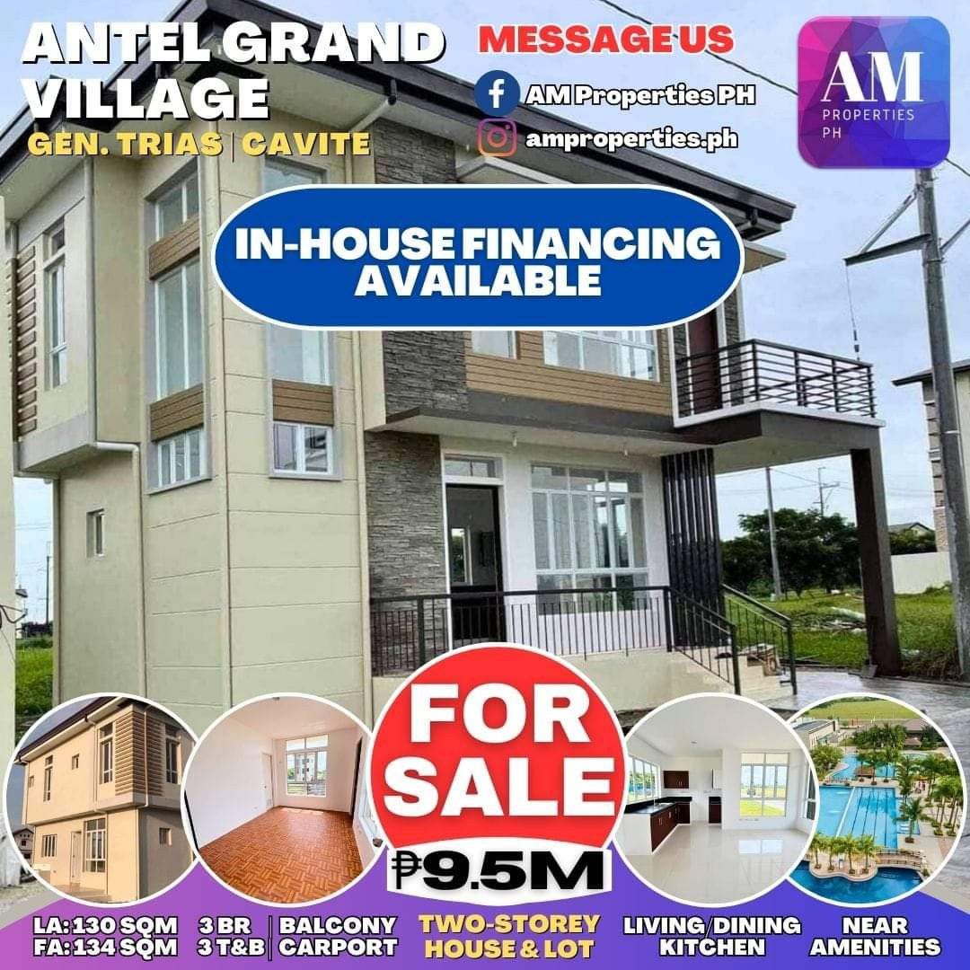 ANTEL GRAND VILLAGE, GENERAL TRIAS CAVITE, IN HOUSE FINANCING AND THREE ...