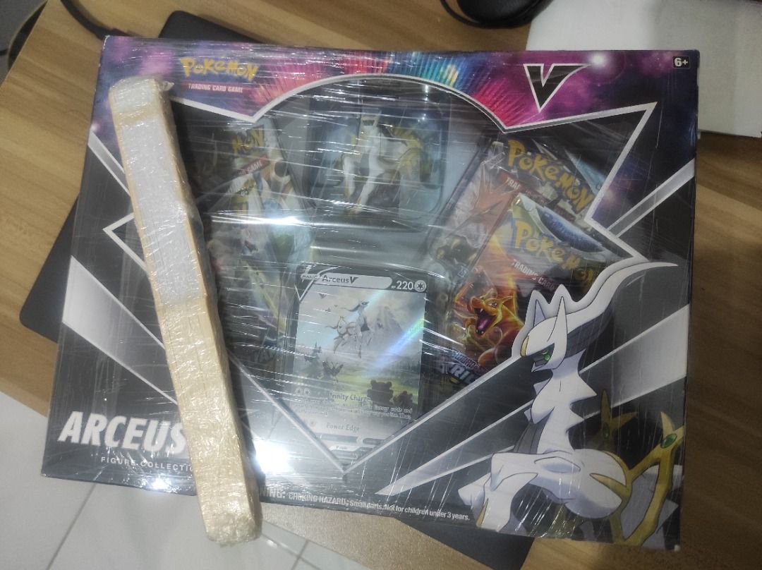 ARCEUS BUNDLE - ARCEUS V Promo Card + Arceus Figure + Legends of Arceus ...