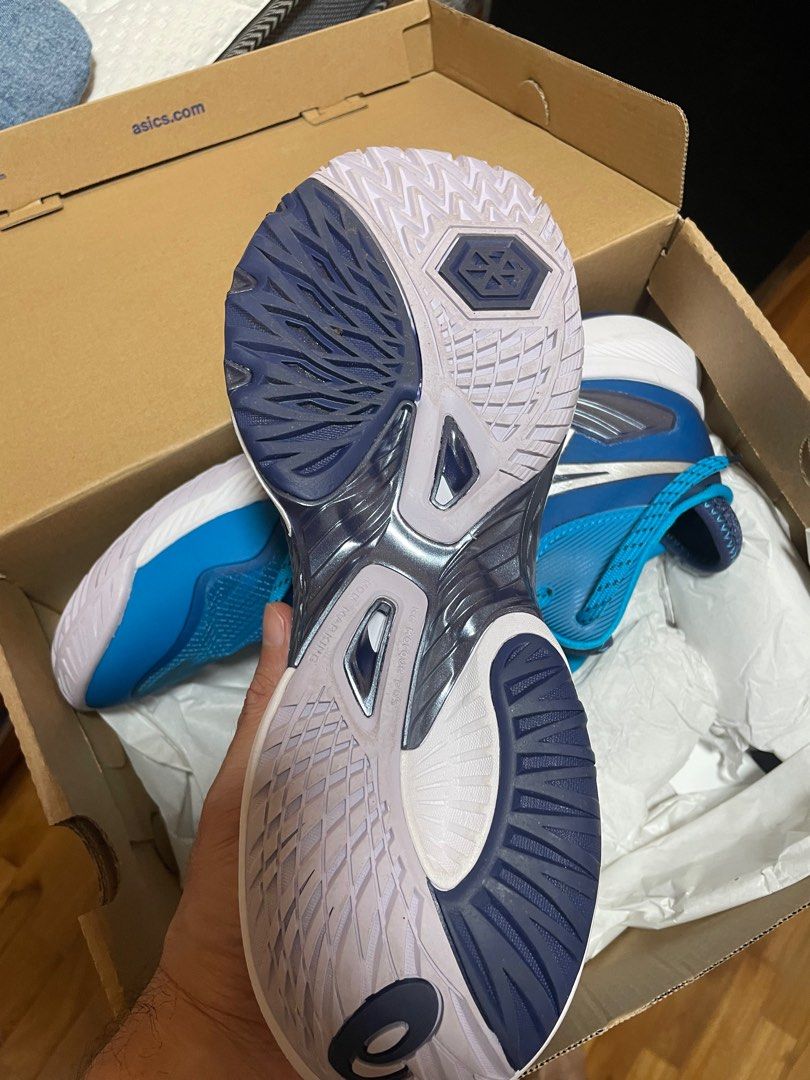 Asics metarise volleyball island blue, Men's Fashion, Footwear ...