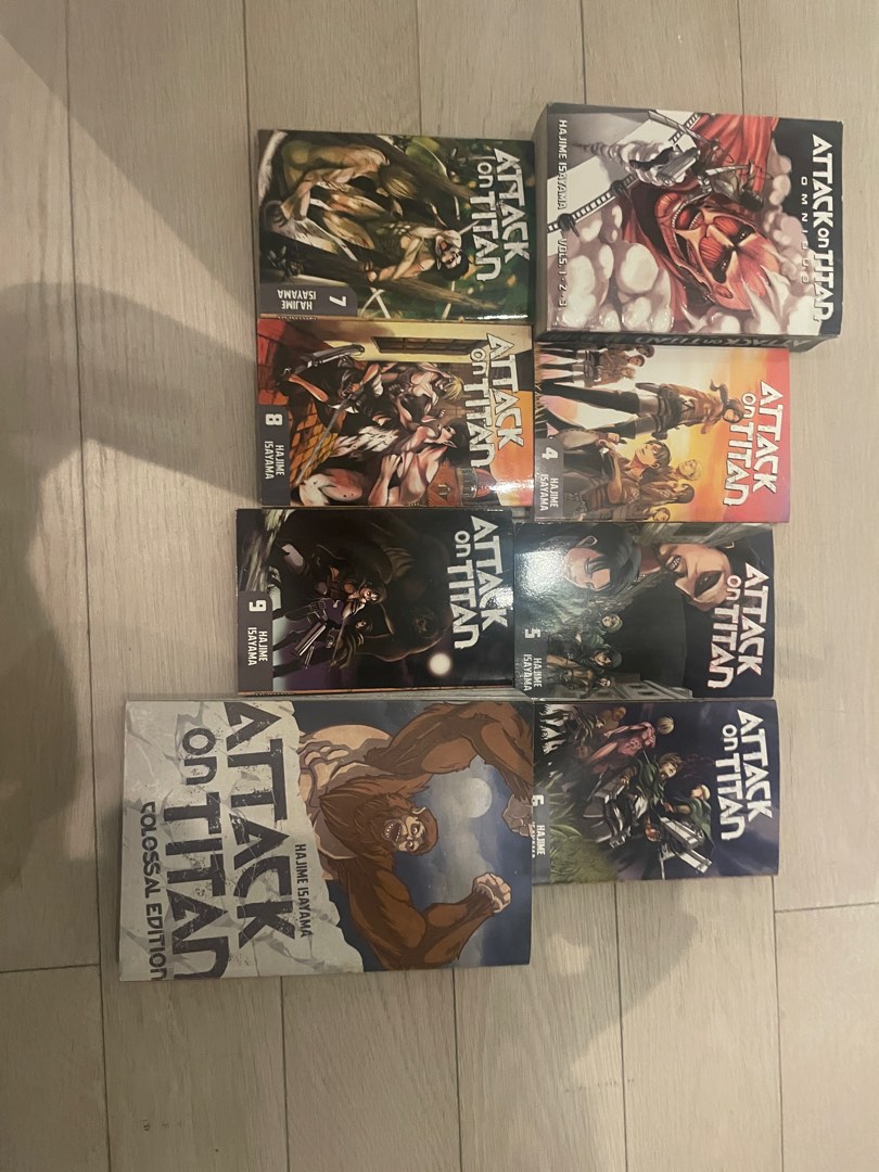 Attack on Titan book bundle, Hobbies & Toys, Books & Magazines, Comics ...